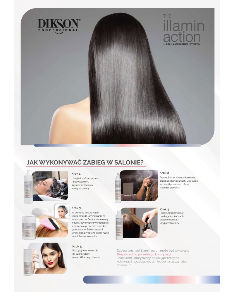 Dikson illaminaction kit - laminacja włosów - mały zestaw home kit ...